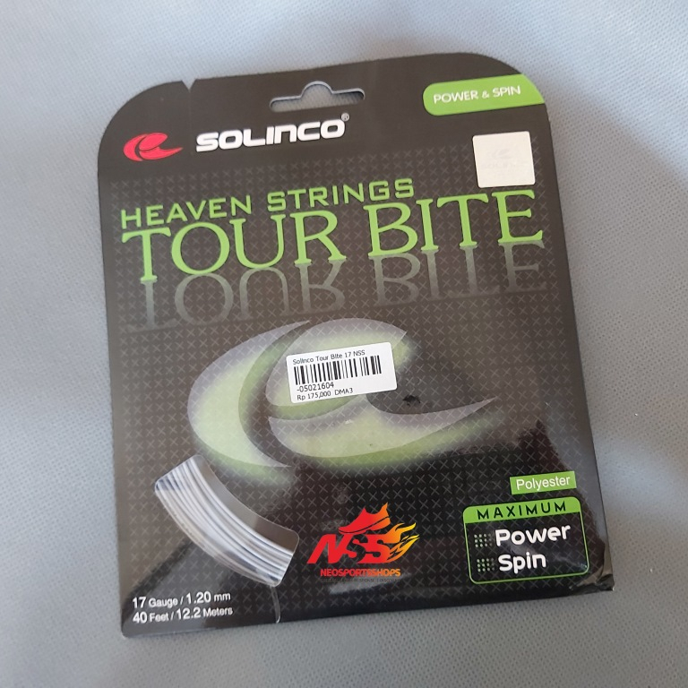Jual Senar Raket Tenis Solinco Tour Bite Power Spin Original | Shopee ...