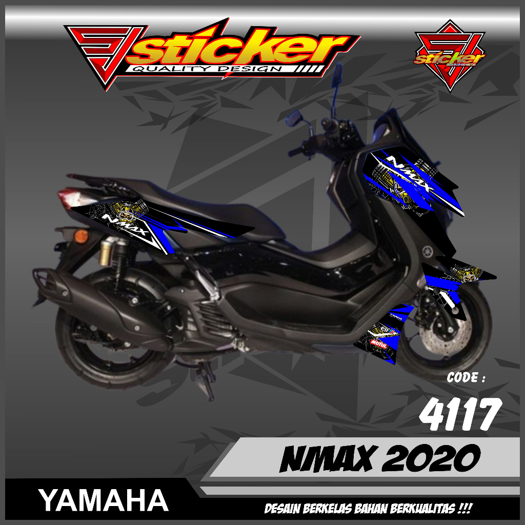 Jual 4117 STICKER STRIPING YAMAHA NMAX 2020 DESIGN LIST SUPERMOTO ...