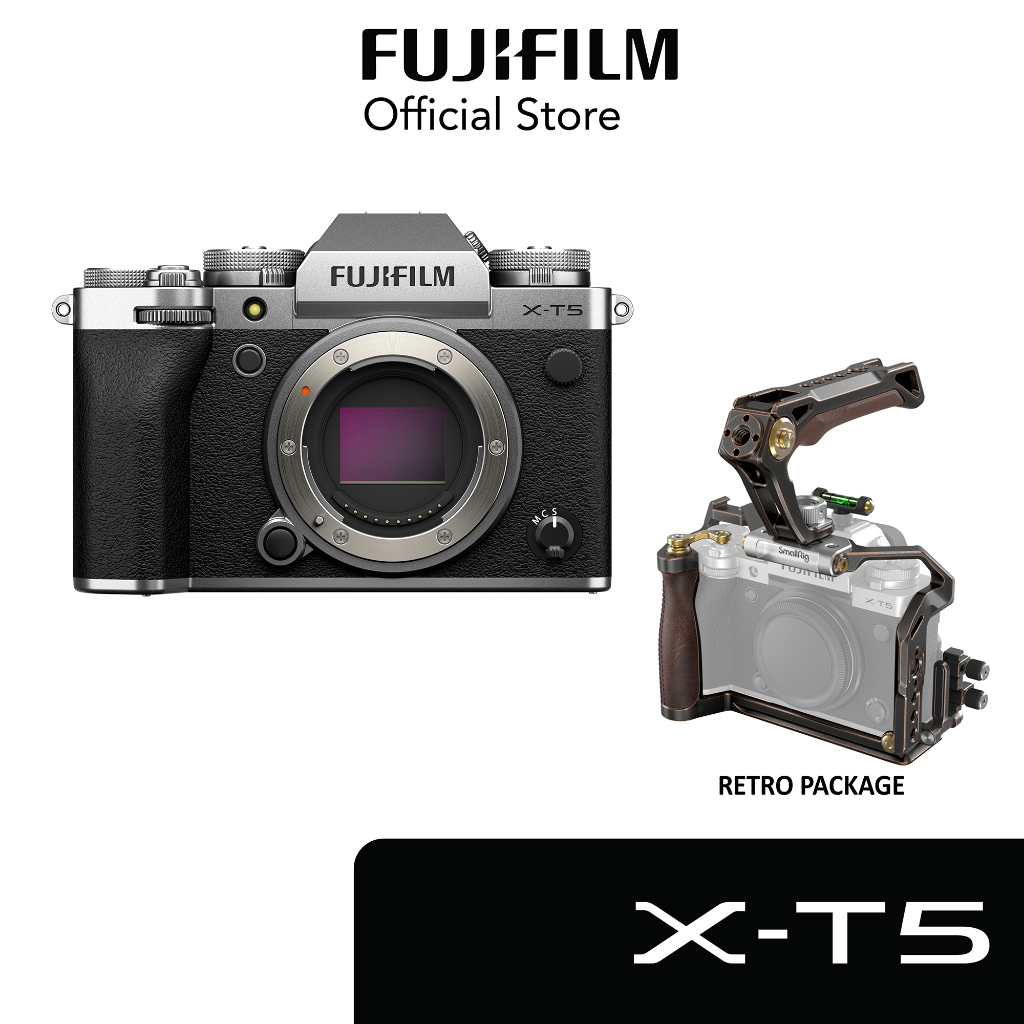 Jual FUJIFILM X-T5 RETRO PACKAGE SILVER Kamera Mirrorless XT5 | Shopee ...
