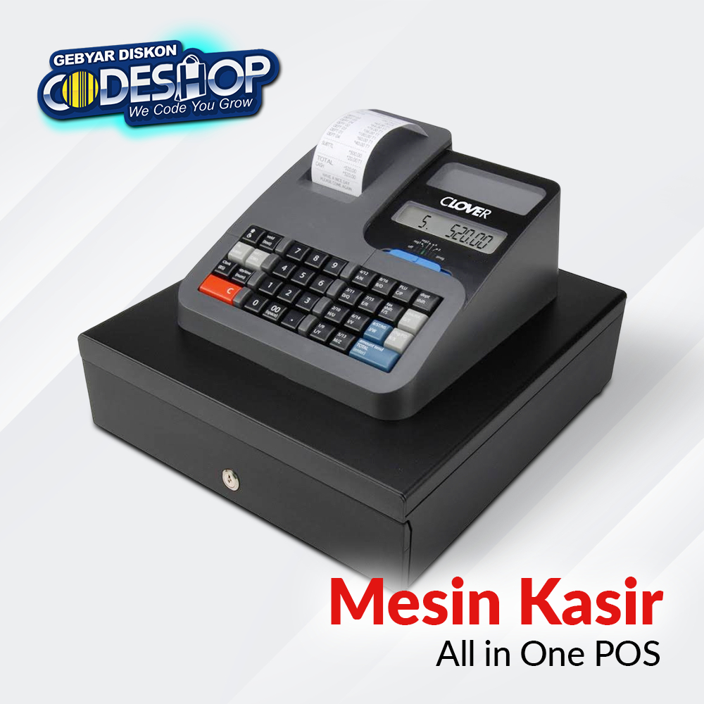 Jual Clover Jet-100 Mesin Kasir Cash Register Dual Display Printer ...