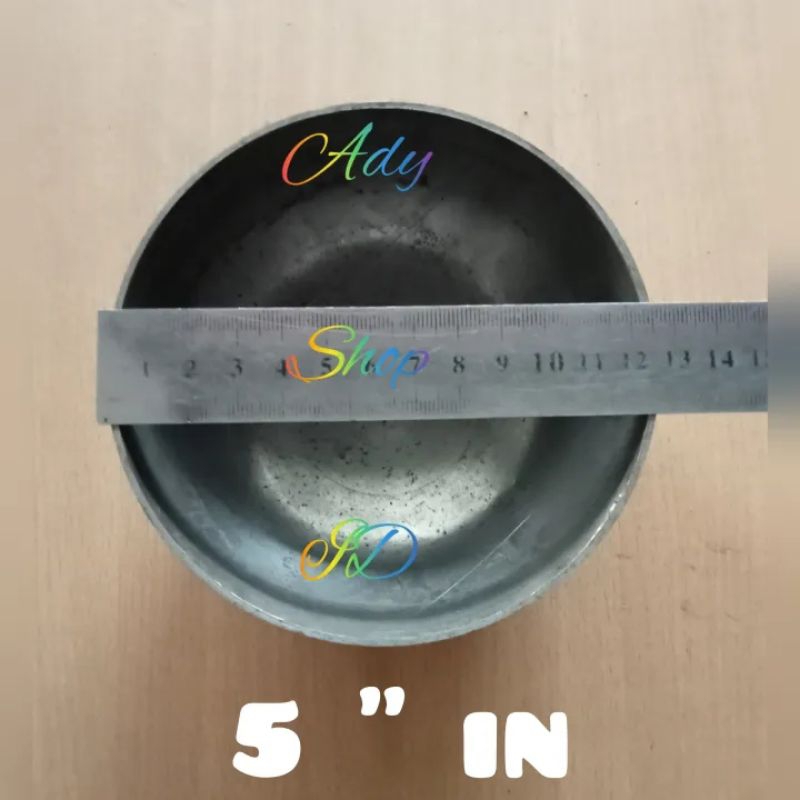 Jual ukuran 5" in batok tutup pipa besi, hiasan komponen pipa besi ...