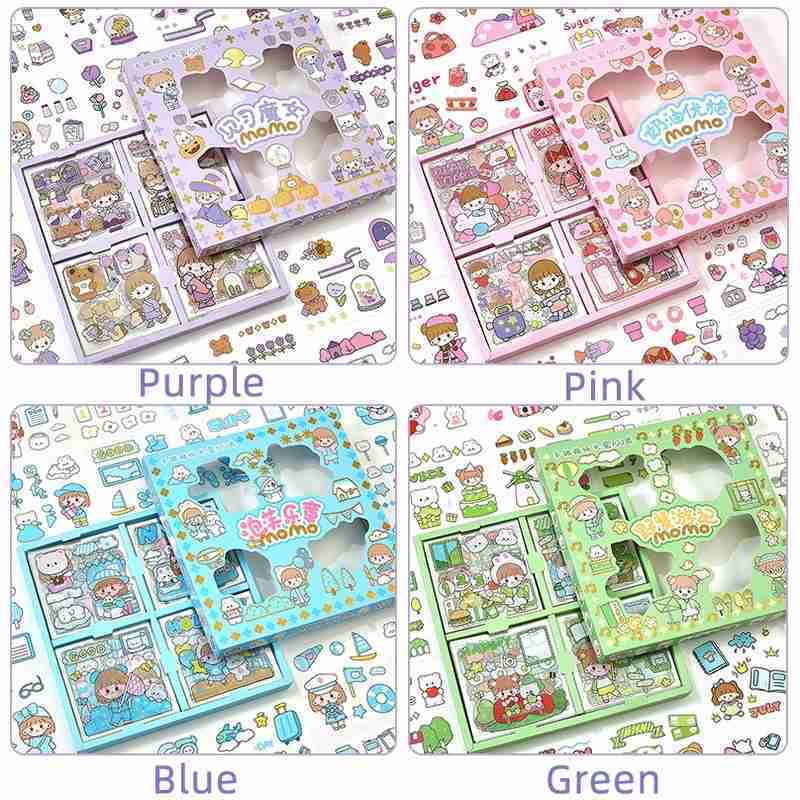 Jual MOS STICKER MOMO WATERPROOF ISI 100 LEMBAR PER BOX | Shopee Indonesia