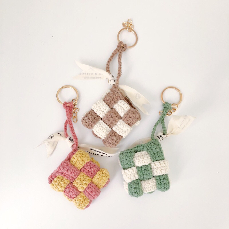 Jual Ketupat keychain | Gantungan Kunci Ketupat | Gantungan Kunci ...