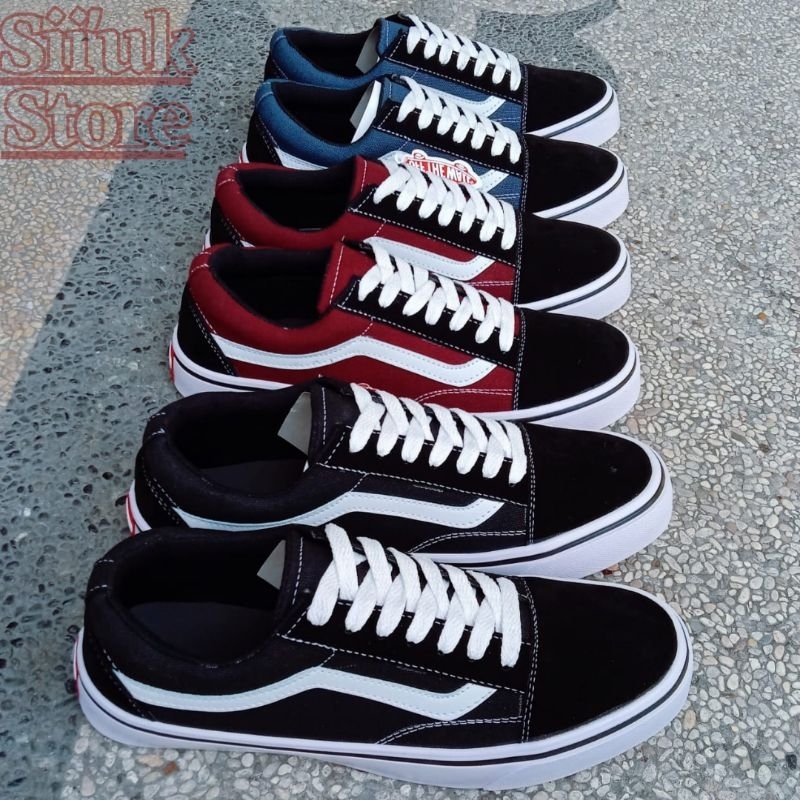 Jual SEPATU SNEAKERS VANS OLD SKOOL PRIA WANITA HITAM PUTIH | Shopee ...