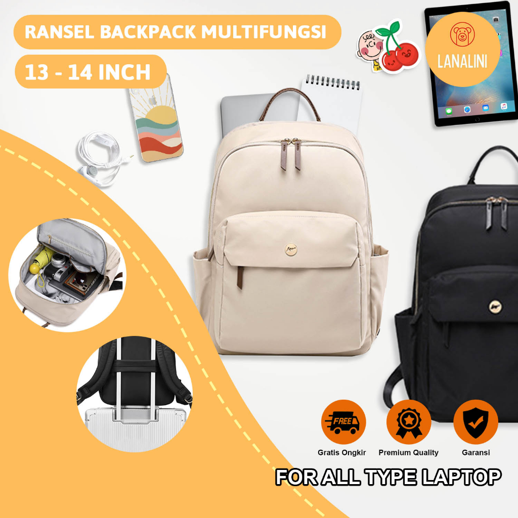 Jual Tas Ransel Backpack Multifungsi Laptop Kuliah Kerja Sekolah Cewek ...