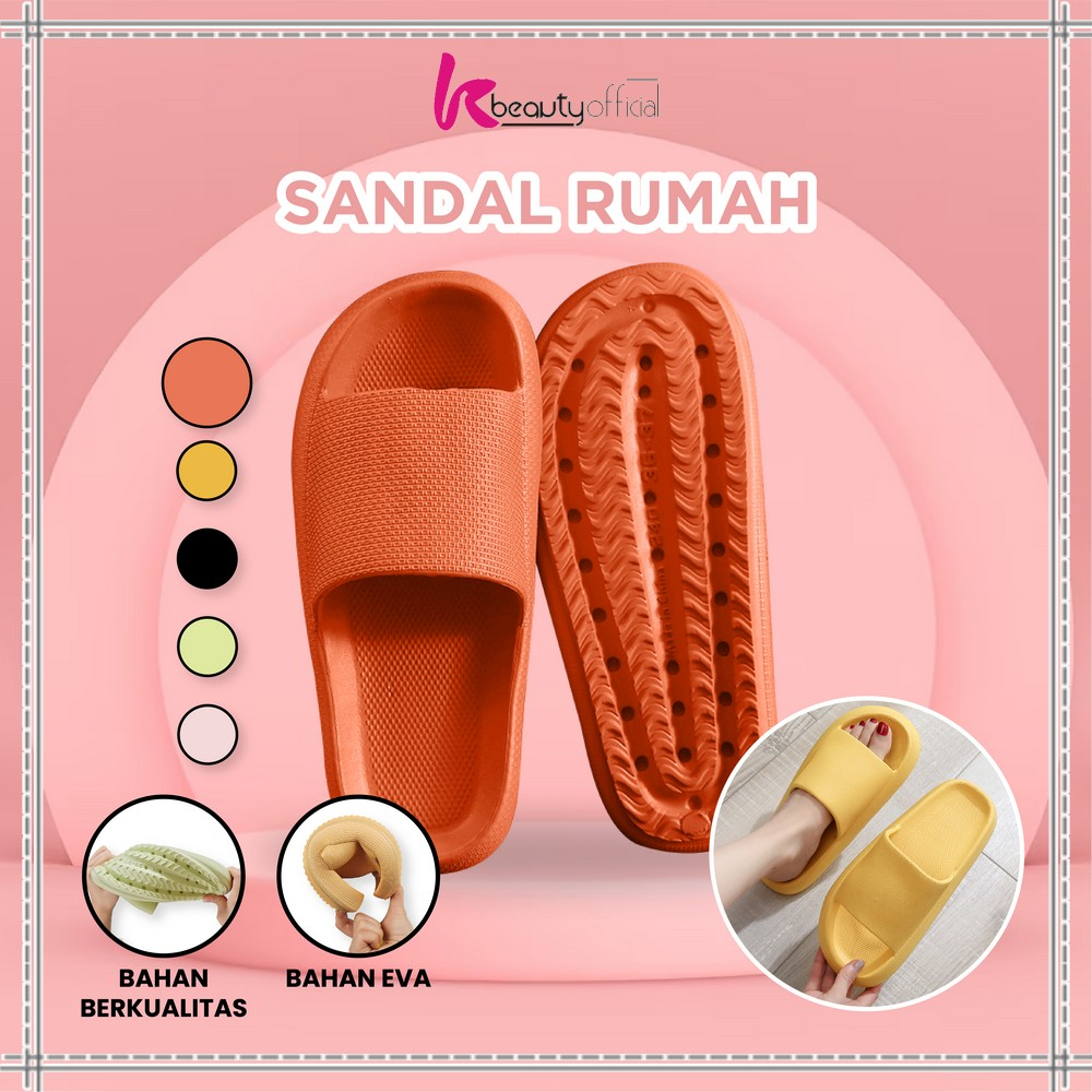 Jual KB-S56 Sandal Slip-On Karet Jelly Sendal Selop Rumah/Kamar Mandi ...