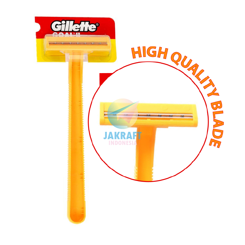 Jual (1 Pcs) GILLETTE Goal II Kuning Goal 2 Yellow Alat Pisau Cukur ...