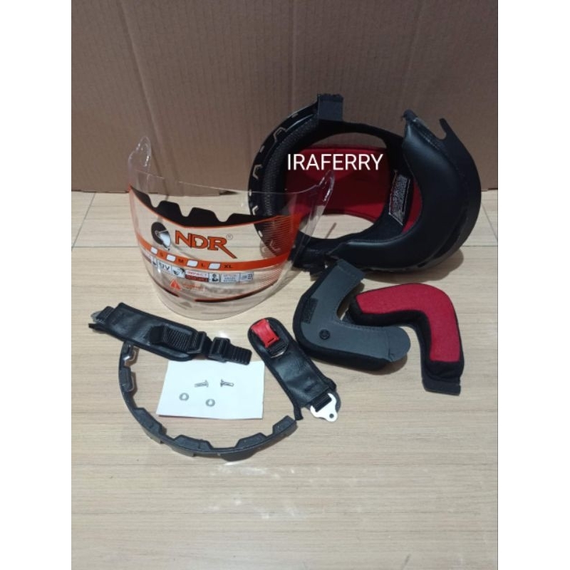Jual busa helm kyt 2 vision satu set kancing klip BESI dan PLASTIK kaca ...