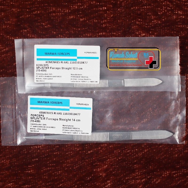 Jual Pinset Mata Lurus Splinter Forcep Straight 14cm 12cm | Shopee ...