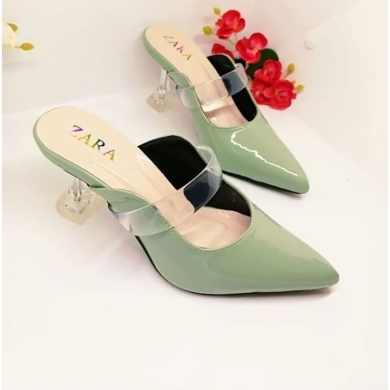Jual sendal wanita high heels kekinian bapau terbaru | Shopee Indonesia