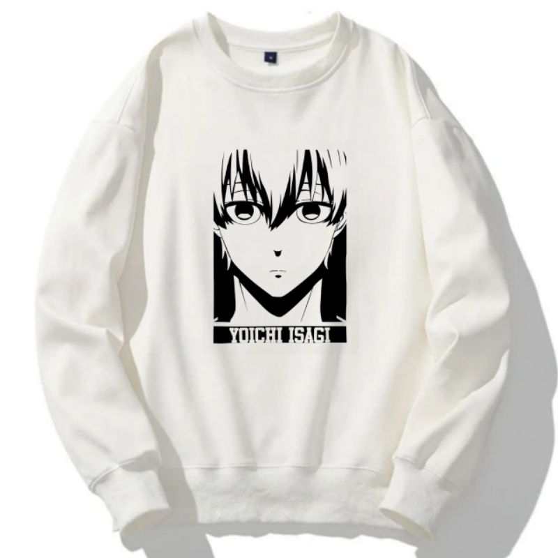 Jual Sweater Crewneck Yoichi Isagi Blue Lock Anime - Pria Wanita Custom ...