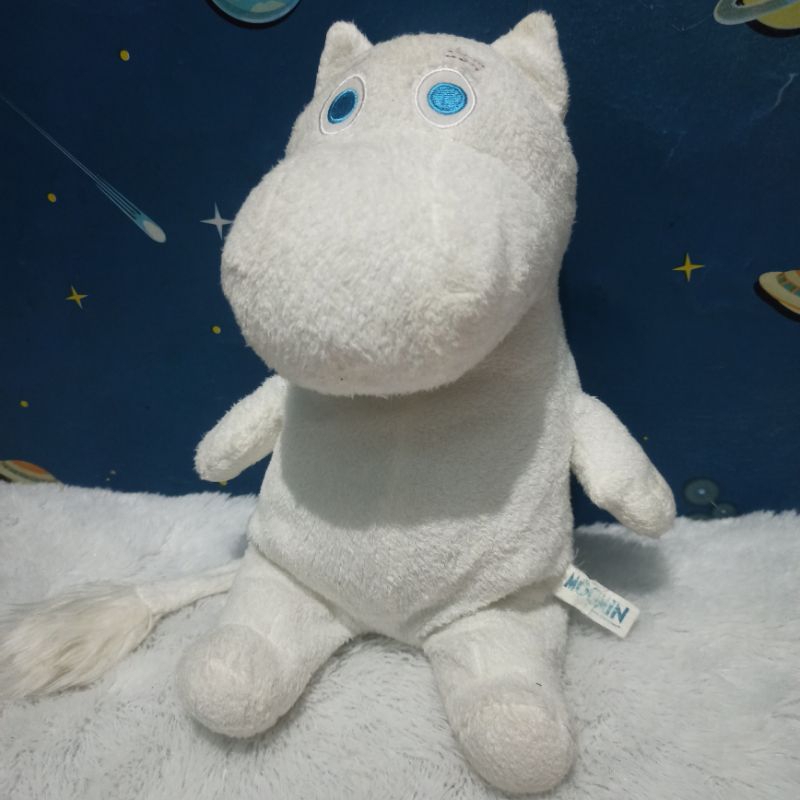 Jual (FREE DOMPET KOIN) boneka moomin topi pita duduk tiduran tempat ...