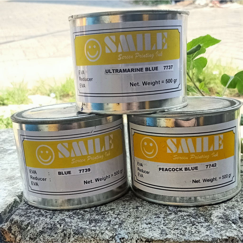 Jual [Blue] Tinta/Cat Sablon SMILE EVA - 500 g | Shopee Indonesia