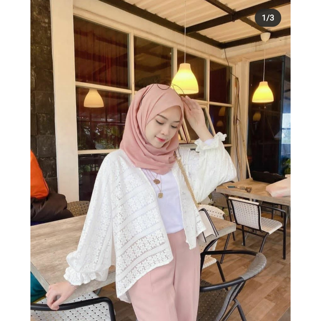 Jual ISI KADO PERNIKAHAN MURAH / OUTERWEAR CARDIGAN PENDEK LENGAN ...