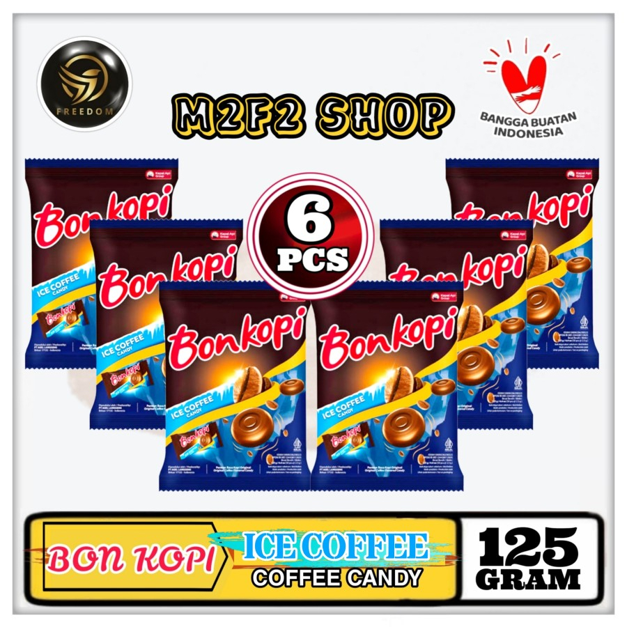 Jual Bonkopi Ice Coffee Candy | Permen Es Kopi Hitam Bag - 125 gr ...