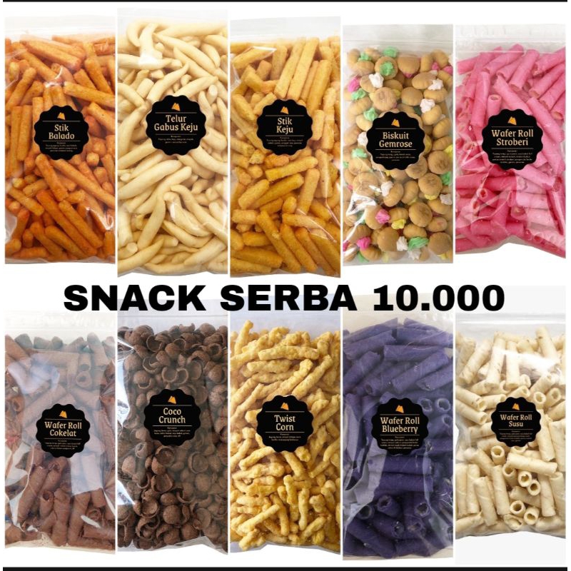 Jual Aneka Snack Serba 10.000/ Snack Serba 10 ribuan | Shopee Indonesia