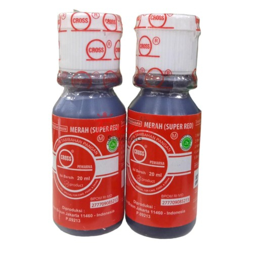 Jual PEWARNA CROSS SUPER RED 20ML | Shopee Indonesia