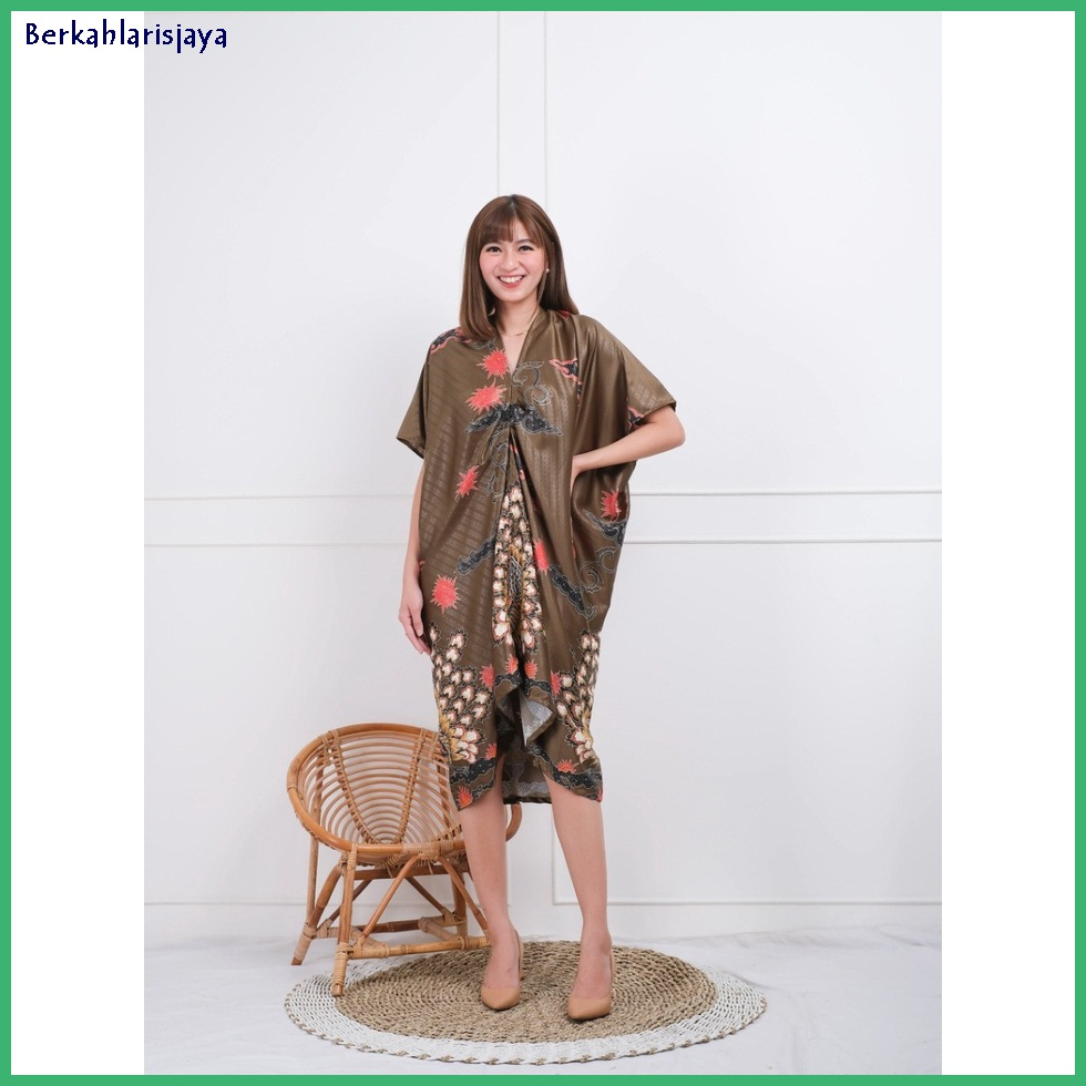 Jual Batik Kaftan Sale Fashion Glamour Big Size Army Bahan Satin Motif ...