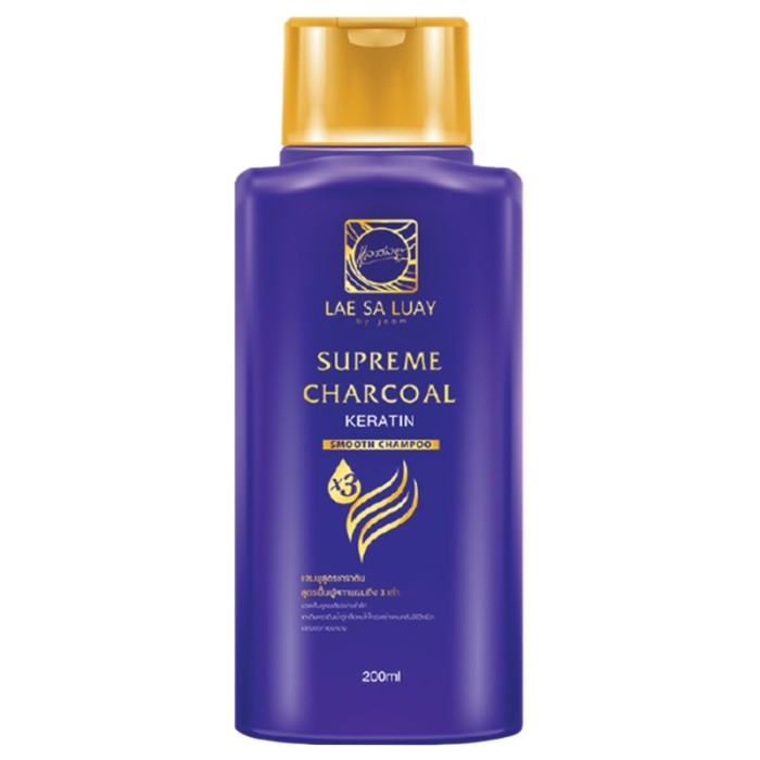 Jual BPOM Lae Sa Luay Supreme Charcoal Smooth Shampoo / Keratin Shampoo ...