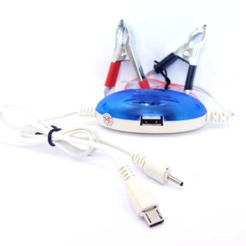 Jual charger AKI motor 3in1 tc usb cas sepeda motor 3 in 1 | Shopee ...