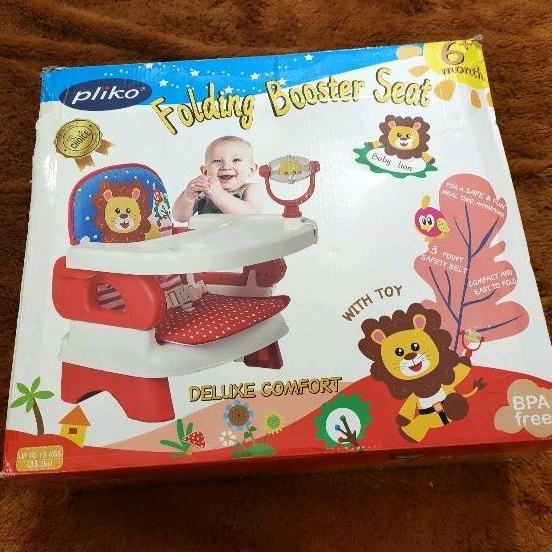 Jual Pliko Baby Lion folding booster seat tempat duduk kursi makan bayi ...