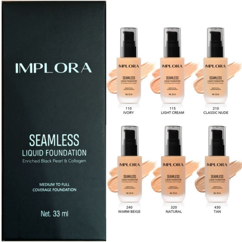 Jual Implora Seamless Liquid Foundation | Shopee Indonesia