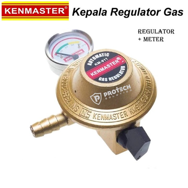 Jual Regulator Gas LPG / Kepala Gas Elpiji KENMASTER SNI KM-911 METER ...