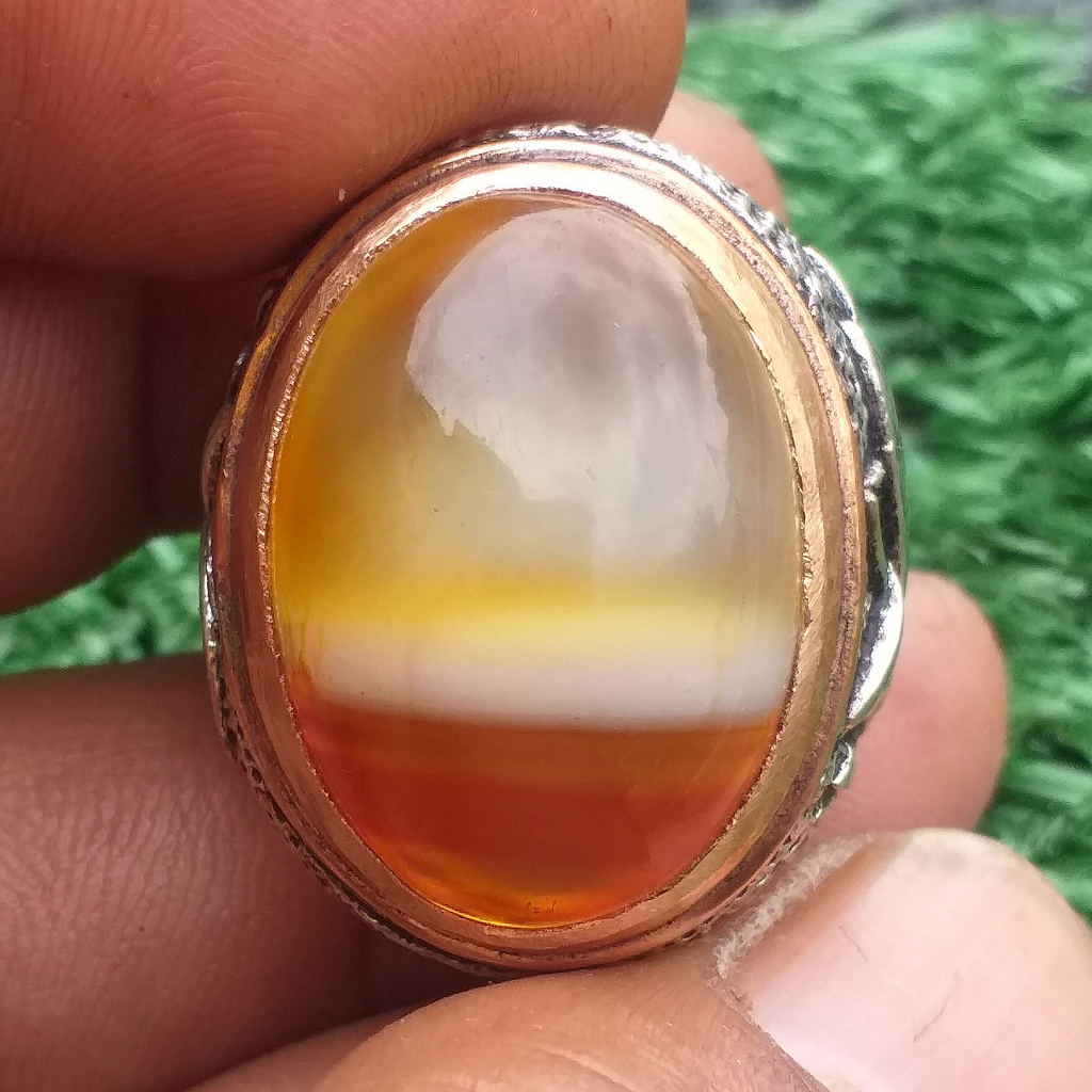 Jual Batu Akik Cempaka Kristal Multi Color Gradasinya Ala Sunset Indah ...