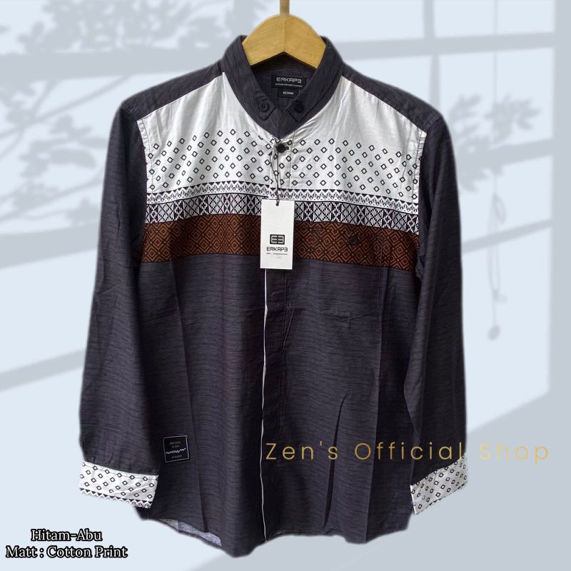 Jual KEMKO ERKAPE LENGAN PANJANG MOTIF | Shopee Indonesia