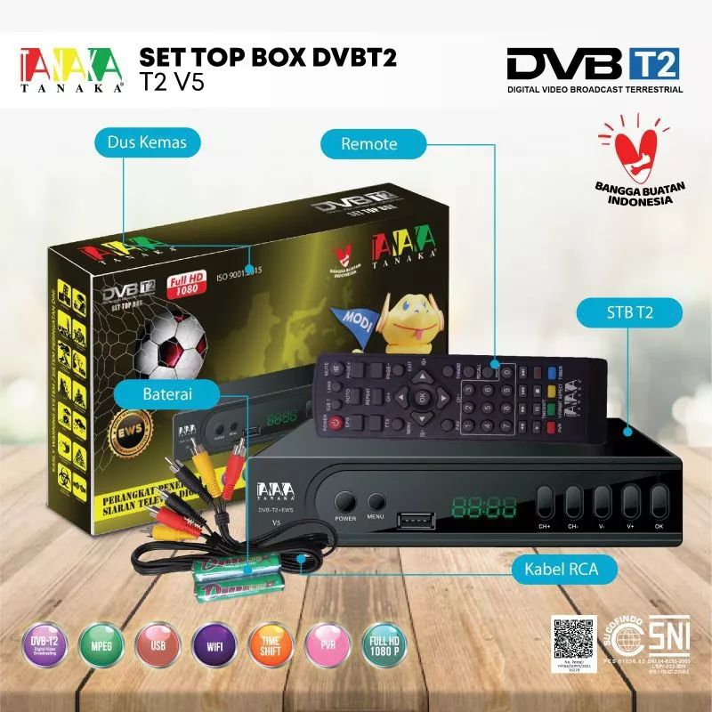 Jual SET TOP BOX TANAKA METAL V5 1080P ( PRODUK TERBARU) | Shopee Indonesia