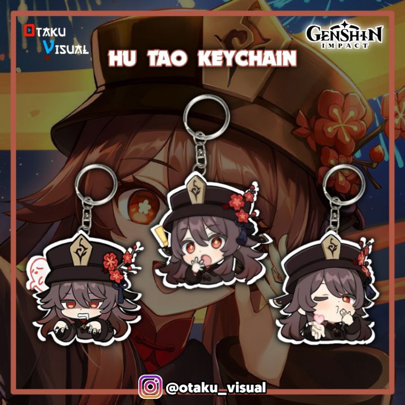 Jual Hu Tao Keychain Genshin Impact | Shopee Indonesia
