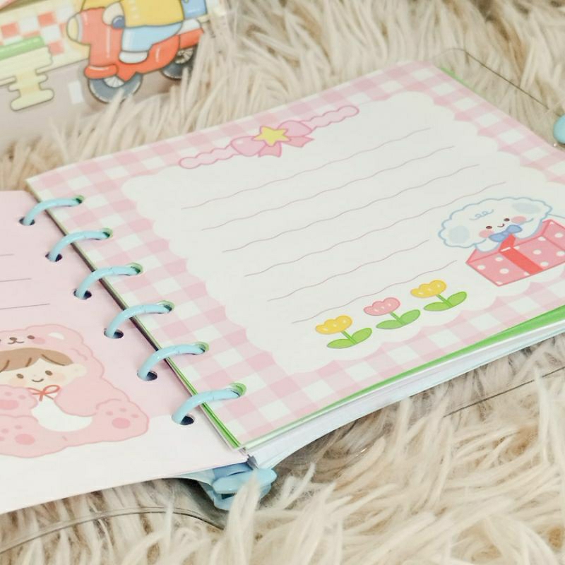 Jual Buku Binder MOMO persegi bergambar binder viral kekinian | Shopee ...