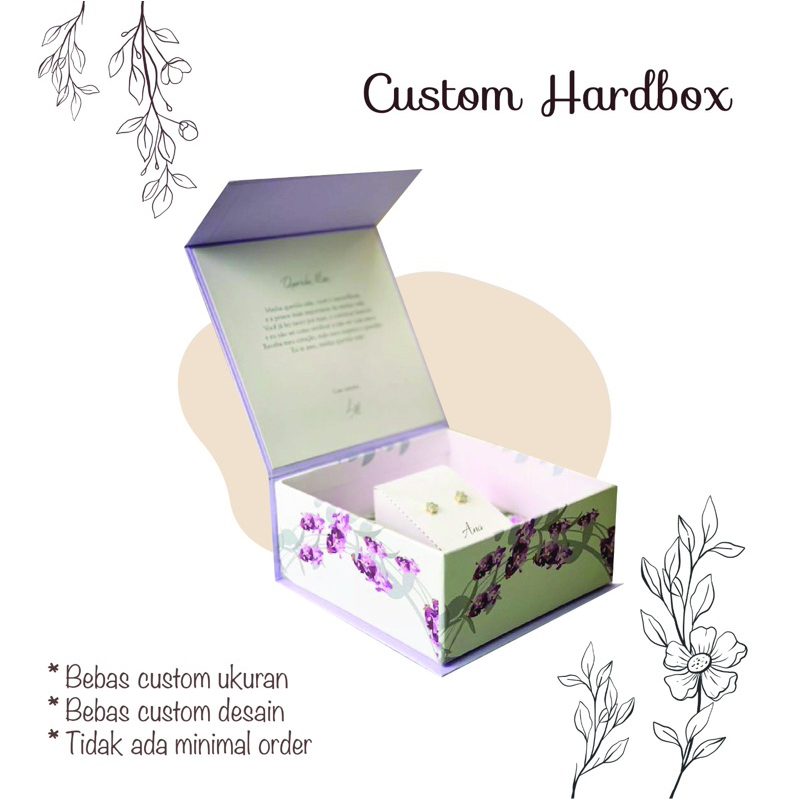 Jual Magnet Box 8x11x4 (ukuran bersih) Custom Magnet Box Flower Box ...