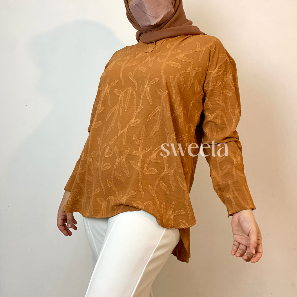 Jual SWEETA | Basic Blouse | Crinkle Airflow Uragiri | Oversize LD ...