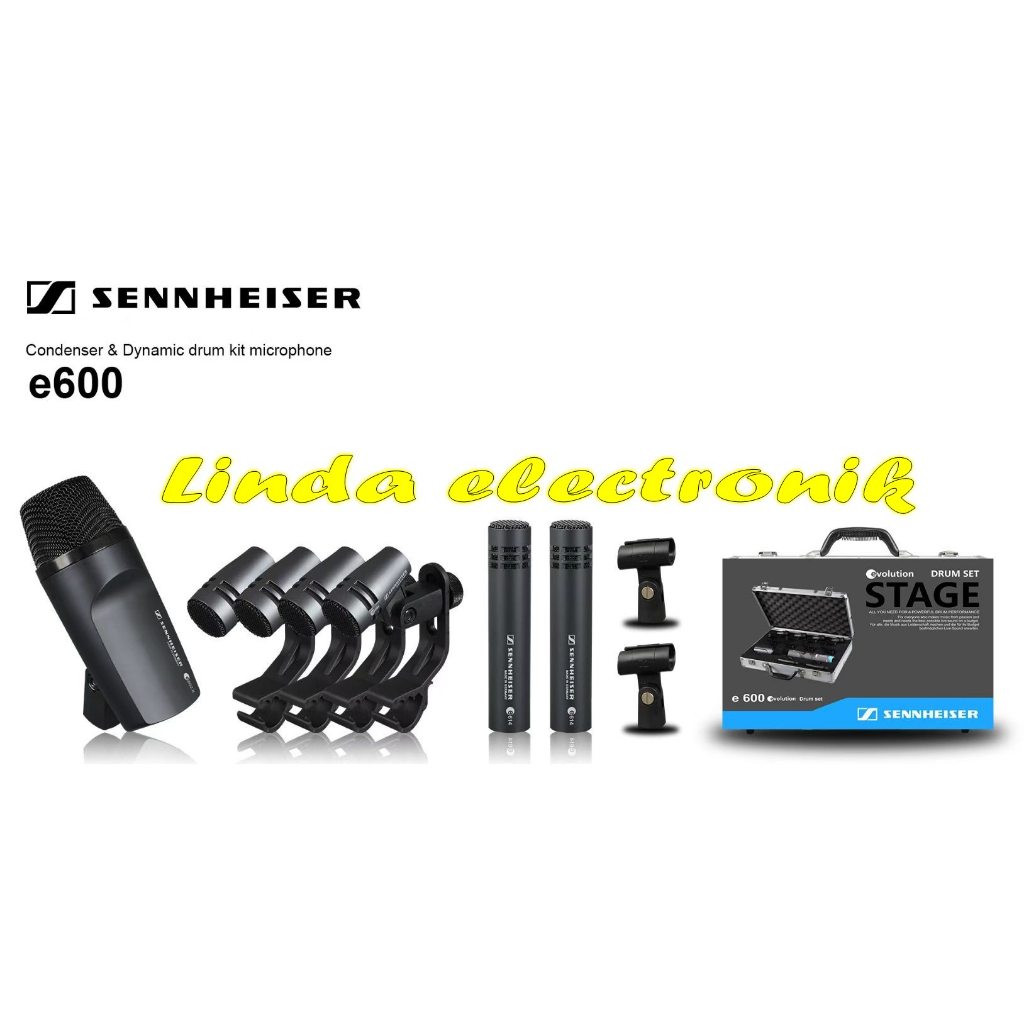 Jual mic drum instrumen sennheiser e600 7 mic drum set | Shopee Indonesia