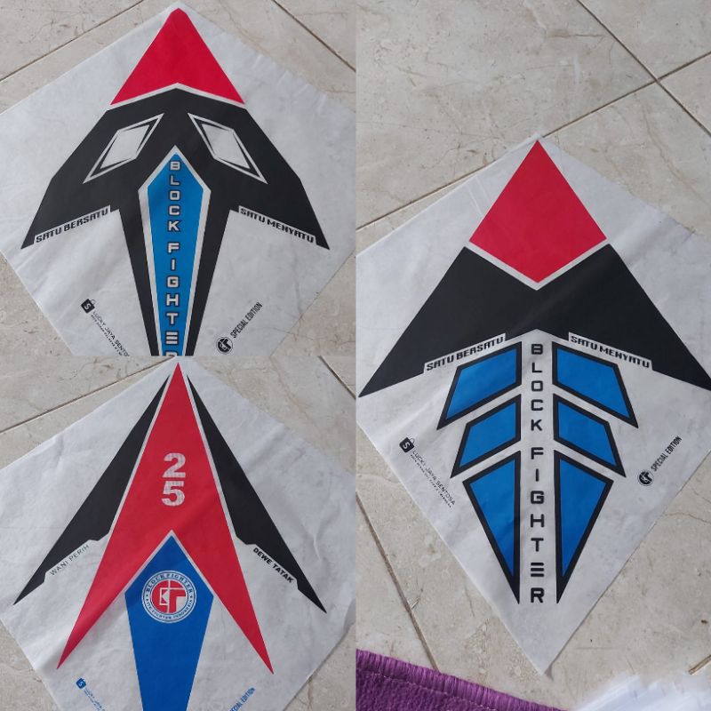 Jual [ isi 100 lembar ] KERTAS LAYANGAN SABLON 3 WARNA, KERTAS KAYANGAN ...