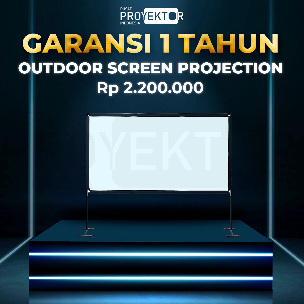 Jual Pusat Proyektor Indonesia - Layar Proyeksi Luar Ruangan Ukuran 120 ...