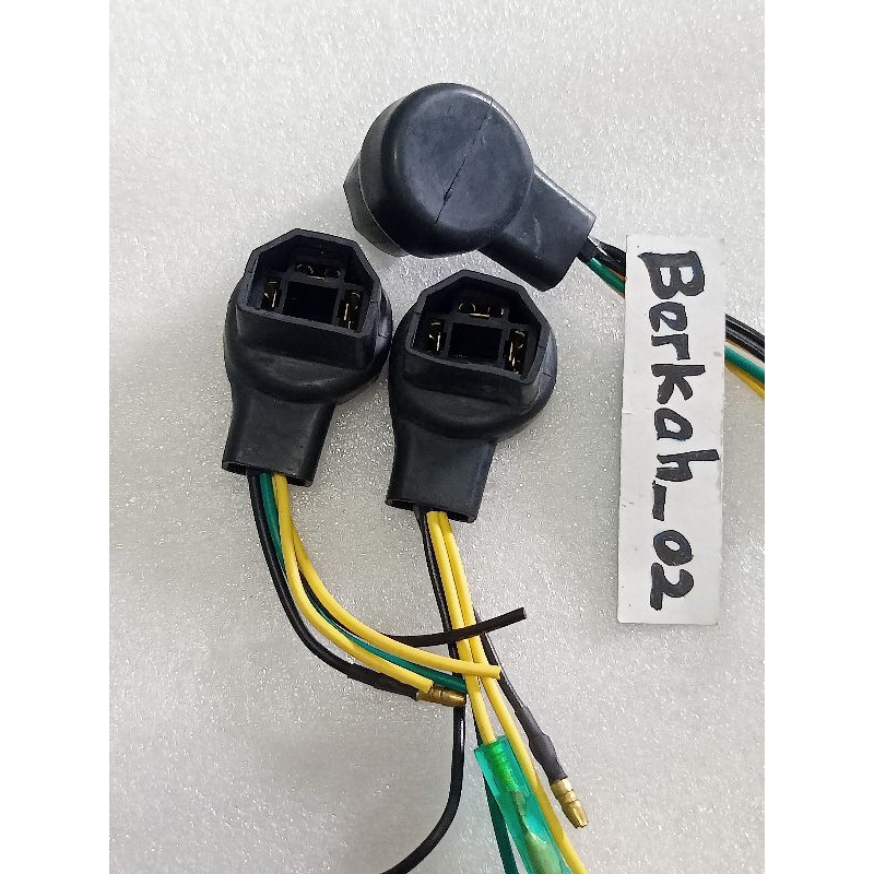 Jual Soket fitting lampu H4 motor dan mobil original plus karet ...