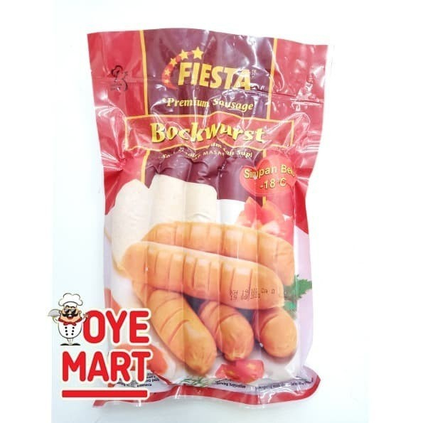 Jual FIESTA SOSIS BOCKWURST PREMIUM 300GR / SOSIS DAGING AYAM DAN SAPI ...