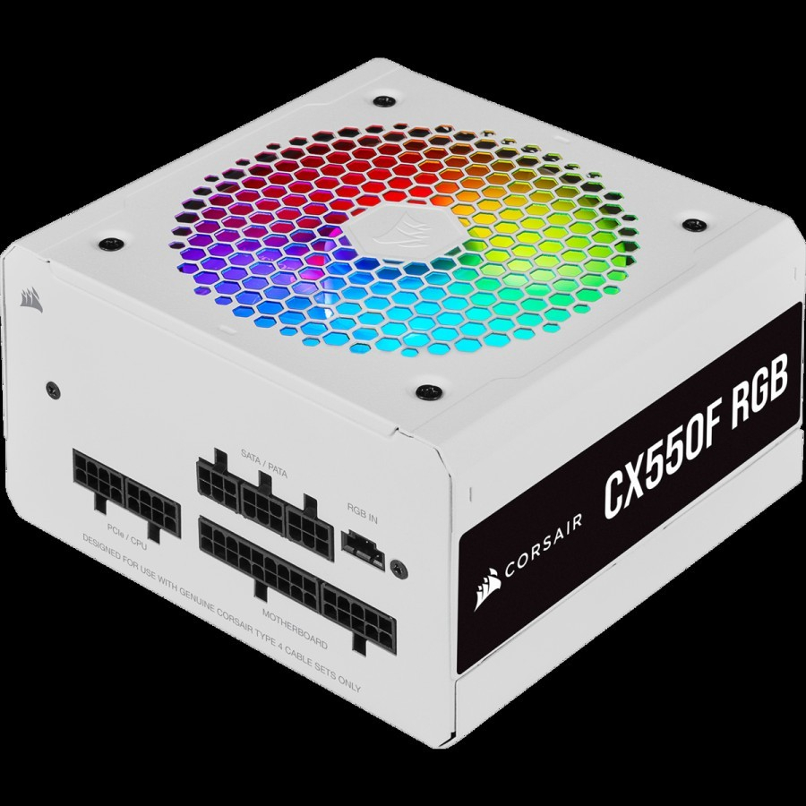 Jual Power Supply Corsair CXF RGB White Series CX550F 550W Full Modular ...