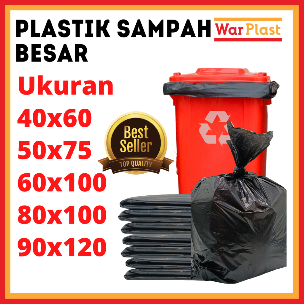 Jual Plastik Sampah | Kantong Plastik Sampah Hitam | Plastik Packing Besar Uk. 40 x 60 | 50 x 75 ...