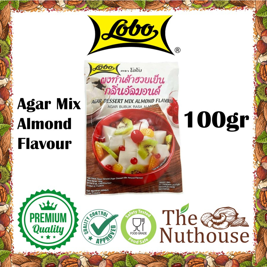 Jual Lobo Agar Dessert Mix Almond Flavor / Agar Bubuk Rasa Almond 130gr ...