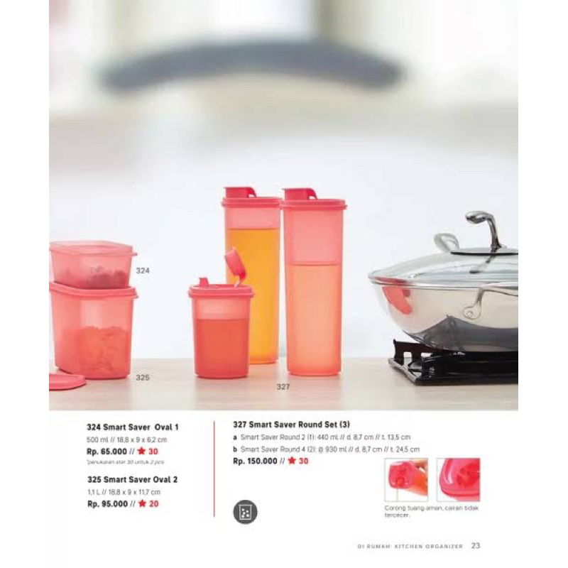 Jual Tupperware Smart Saver Round 3 | Shopee Indonesia