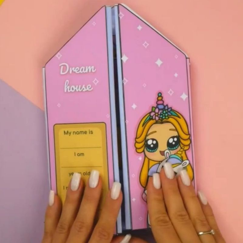 Jual Mainan edukasi Paper Doll Dream House Rumah Unicorn Mainan Bongkar ...