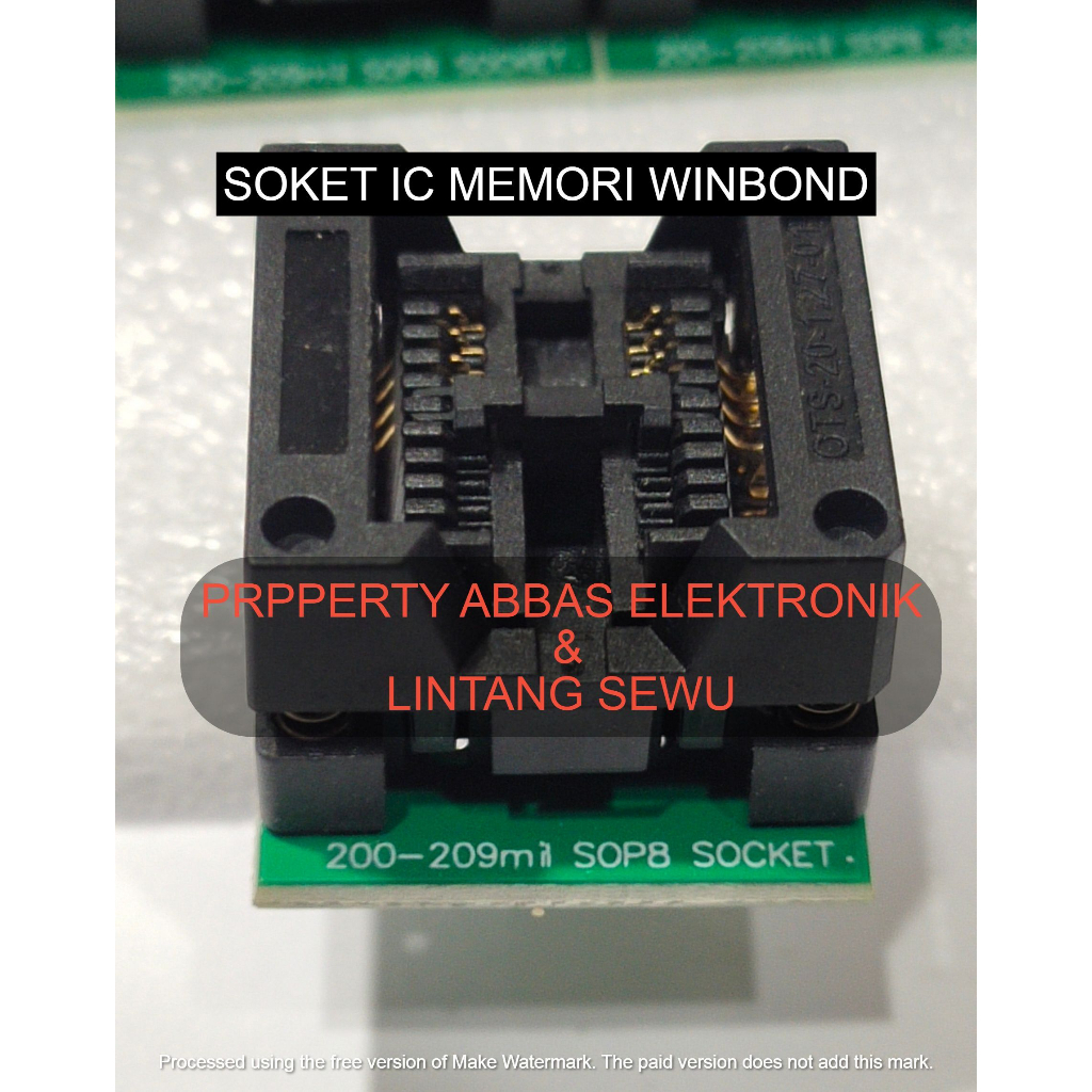Jual ADAPTER SOCKET CONVERTER SOP8 TO DIP8 FOR SOP8 WIDE 200MIL SOKET ...