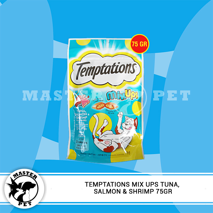 Jual Snack Cemilan Kucing Cat Treat Temptations Mix Up 75 Gram | Shopee ...