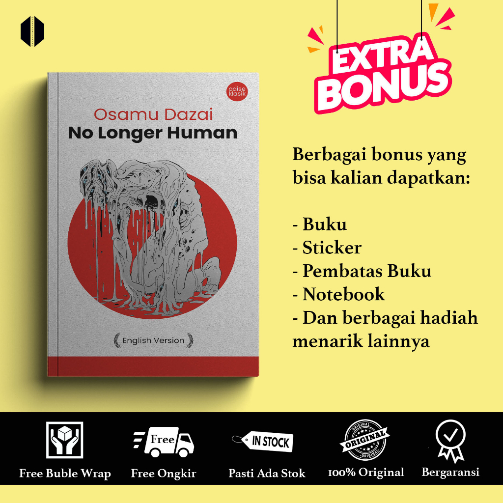 Jual No Longer Human - Osamu Dazai - Buku Gagal Menjadi Manusia | Shopee Indonesia
