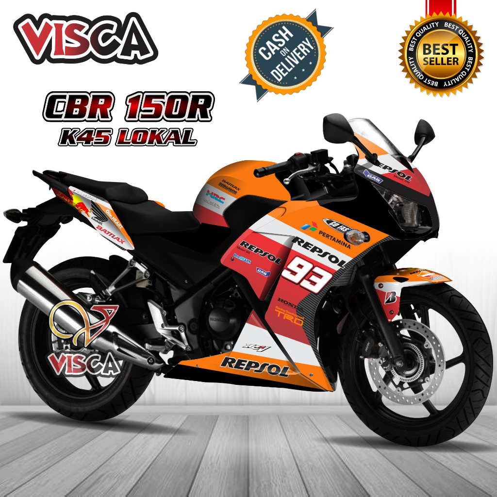 Jual Decal Cbr 150r K45 Lokal Stiker Cbr 150r K45 Lokal Striping Cbr ...