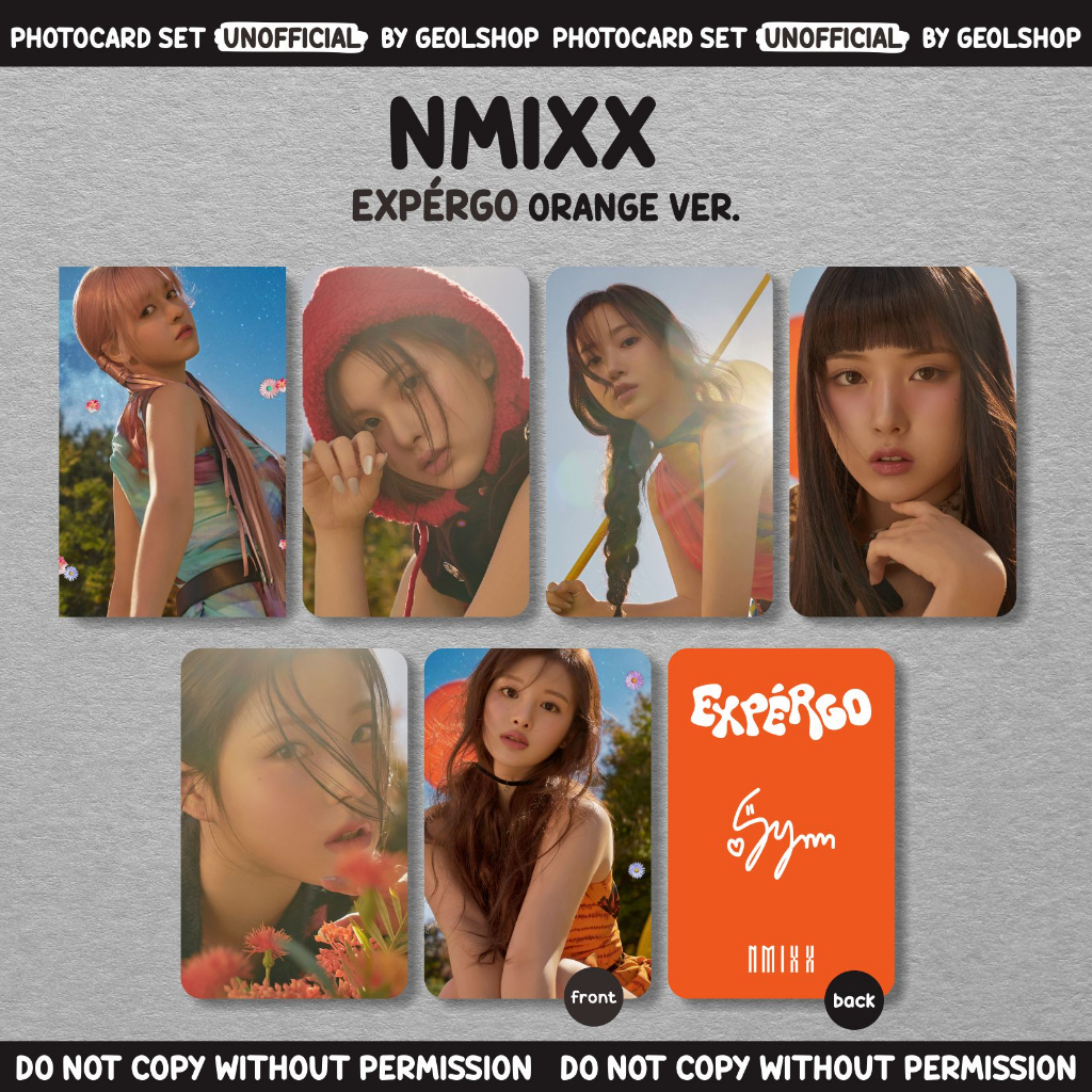Jual PHOTOCARD SET UNOFFICIAL | NMIXX | EXPÉRGO | YOUNG, DUMB, STUPID ...