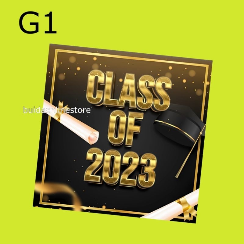 Jual Stiker Graduation Class Of sticker congratulations label wisuda ...